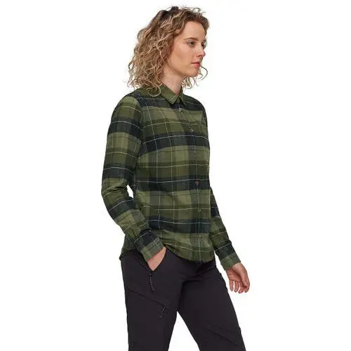 MAMMUT Trovat Long-sleeve Shirt - Marsh/black