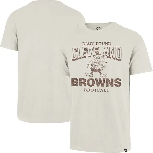 '47 Cleveland Browns Head On Scrum Slub T-shirt - Natural