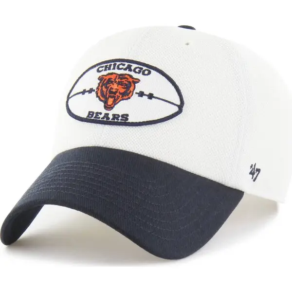 '47 Navy Chicago Bears Pique Patch Clean Up Adjustable Hat