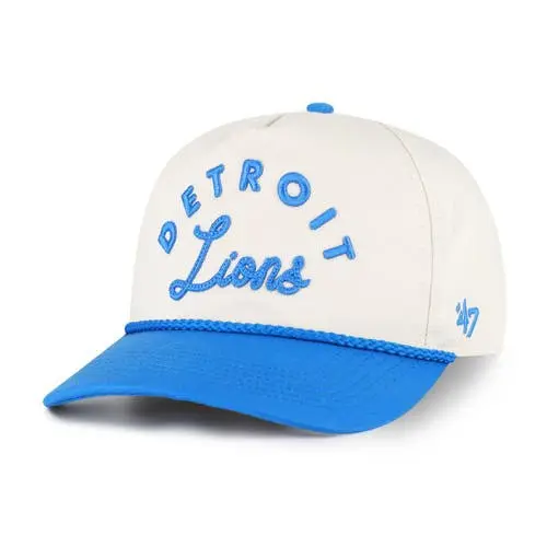 '47 47 Detroit Lions Rope Script Hitch Baseball Cap - Natural