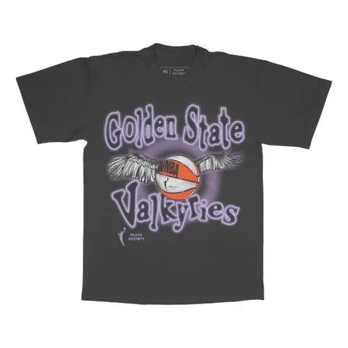 PLAYA SOCIETY Golden State Valkyries Sketch T-shirt - Black