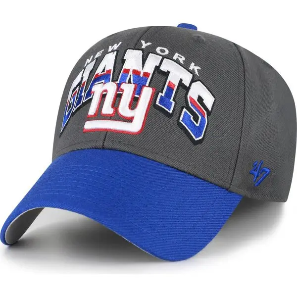 '47 New York Giants Split Block Mvp Adjustable Hat