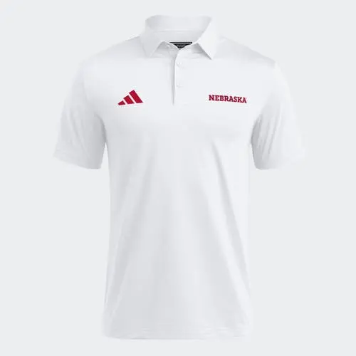 Adidas Nebraska Huskers Ultimate 365 Solid Polo - White