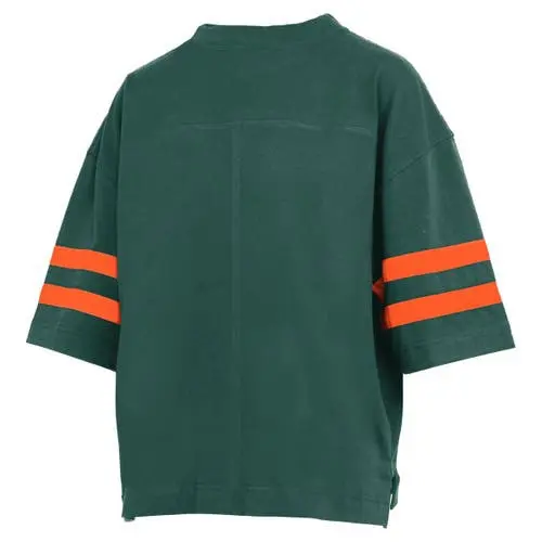 PRESSBOX Miami Hurricanes Wayne Tyler Cropped T-shirt