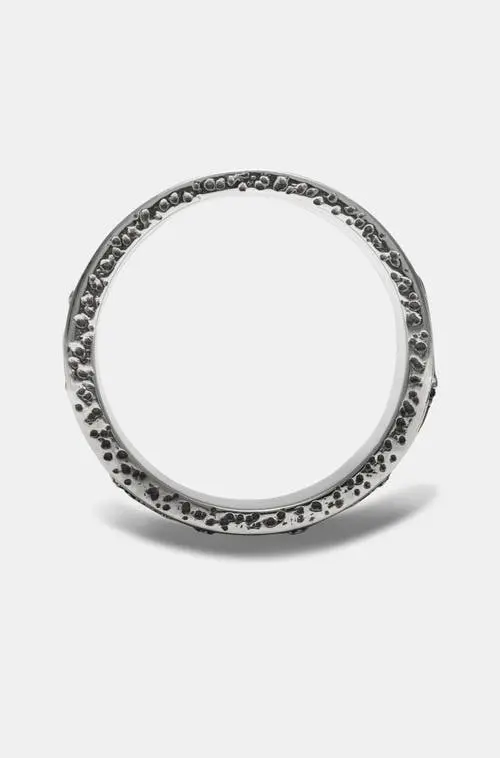 DISTURBIA Amorata Sterling Engraved Band Ring