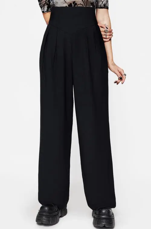 DISTURBIA Brenna Corset Wide Leg Trouser