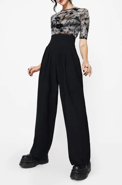 DISTURBIA Brenna Corset Wide Leg Trouser