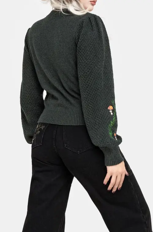 DISTURBIA Fable Embroidered Knit Jumper
