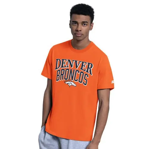 STARTER Heather Gray Denver Broncos Two-pack Logo T-shirt Set