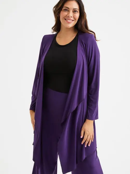 SCARLETT & JO Waterfall Jacket - Purple