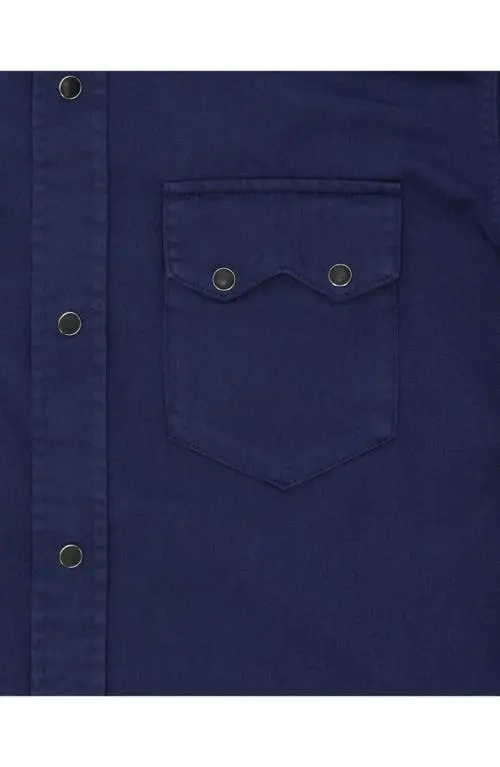 FORTELA Smith Texan Cotton Shirt - Blue