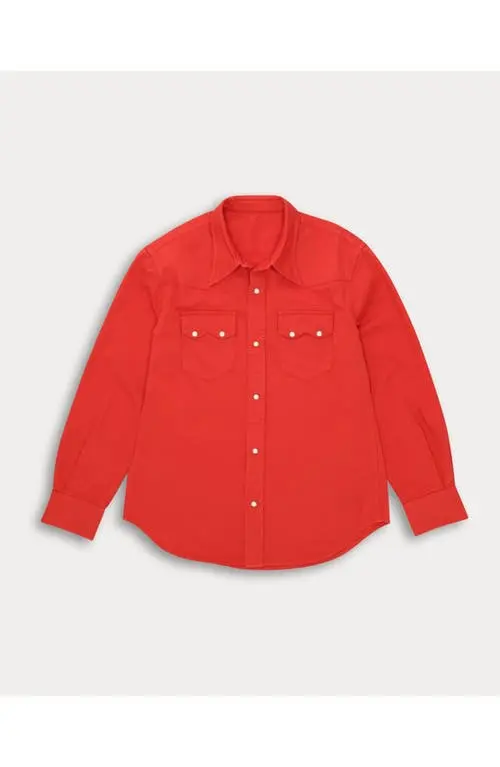 FORTELA Smith Texan Cotton Shirt - Red