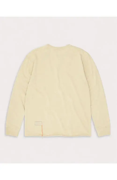 FORTELA Bliss Cotton Long Sleeve Serafino T-shirt - Ecru