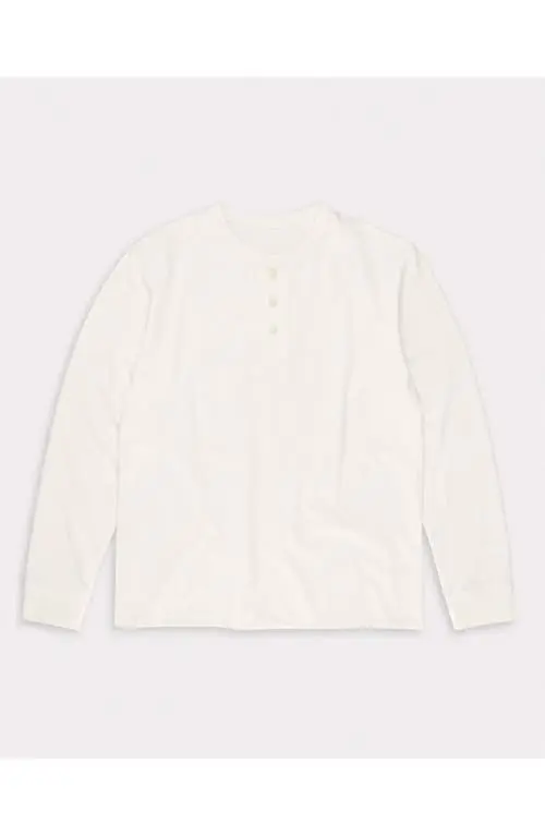 FORTELA Bliss Cotton Long Sleeve Serafino T-shirt - White