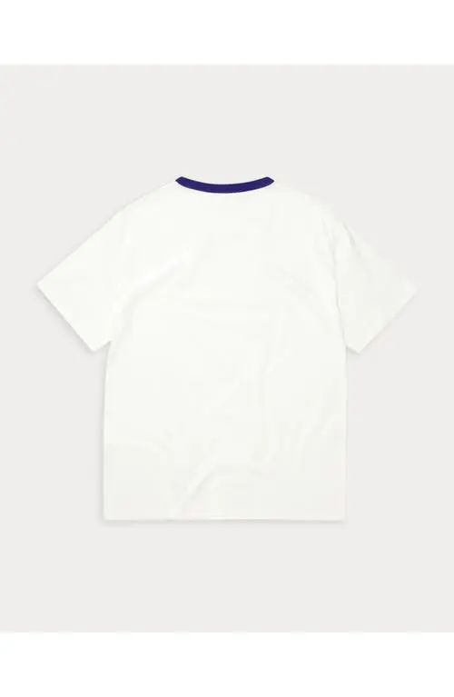 FORTELA Boyd Cotton Crew Neck T-shirt - Blue/white