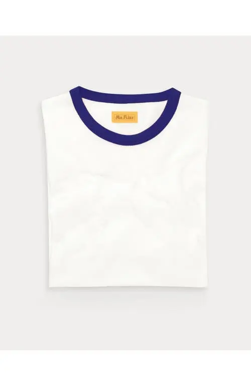 FORTELA Boyd Cotton Crew Neck T-shirt - Blue/white