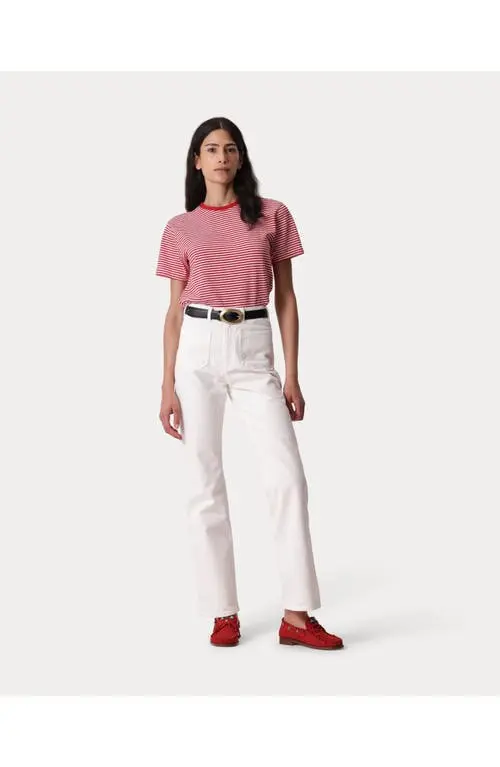 FORTELA Stripes Striped Pattern T-shirt - Red