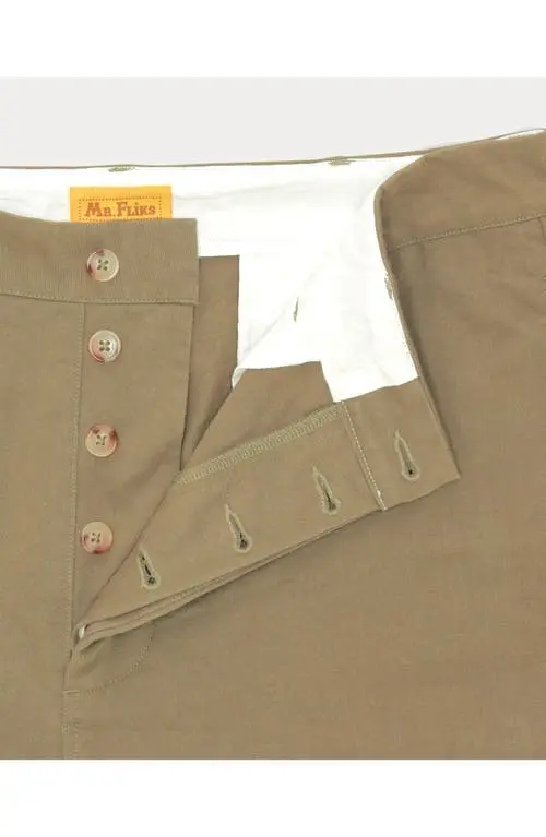 FORTELA Noll Twill Bermuda Shorts - Beige