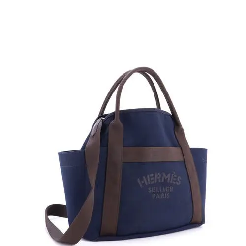 Hermès Sac De Pansage Groom Handbag Canvas