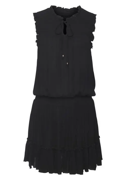 LASCANA Sleeveless Ruffled Dress