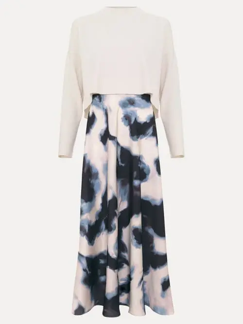PHASE EIGHT Issy Tye Dye 2-in-1 Midi Dress