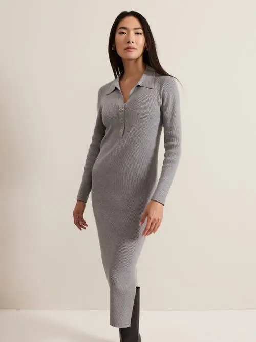 PHASE EIGHT Lucy Collared Midi Dress