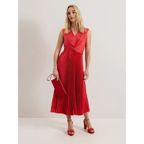 PHASE EIGHT Celestia V-neck Wrap Dress - Pink