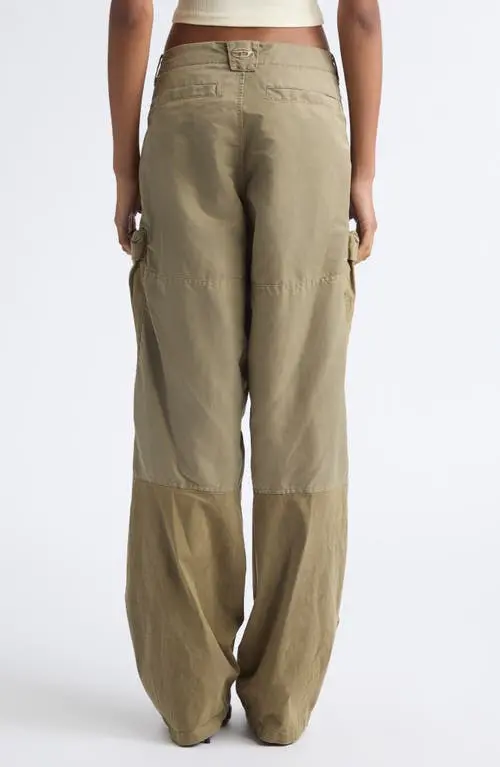 DIESEL® P-arker Mixed Media Zip Hem Cargo Pants