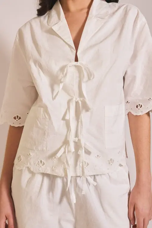 TBCO Cotton Shell Cropped Pajamas
