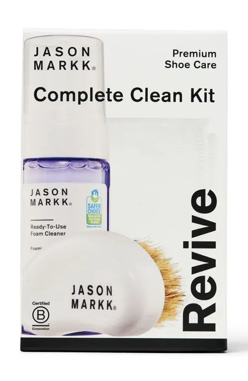 Jason Markk Complete Clean 3-piece Shoe Care Kit - White