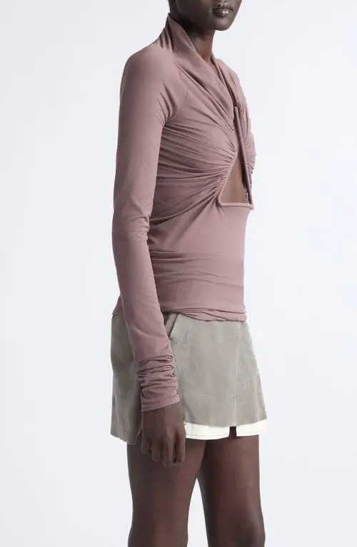 Rick Owens Prong Cutout Long Sleeve Top