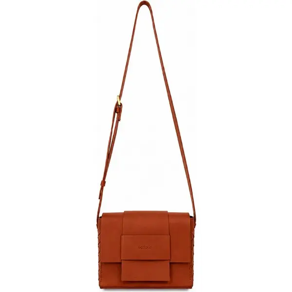 Écotorie Iris Leather Crossbody Bag - Rust