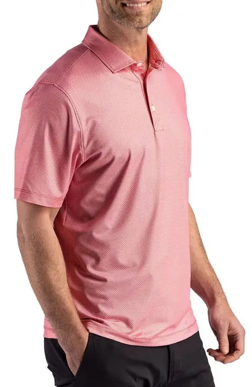 CBUK BY CUTTER & BUCK Pike Microprint Epic Confidence Performance Polo - Red