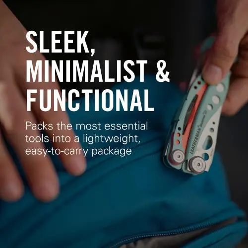 LEATHERMAN Skeletool Cx 7-in-1 Light Minimalist Multi-tool - Aurora