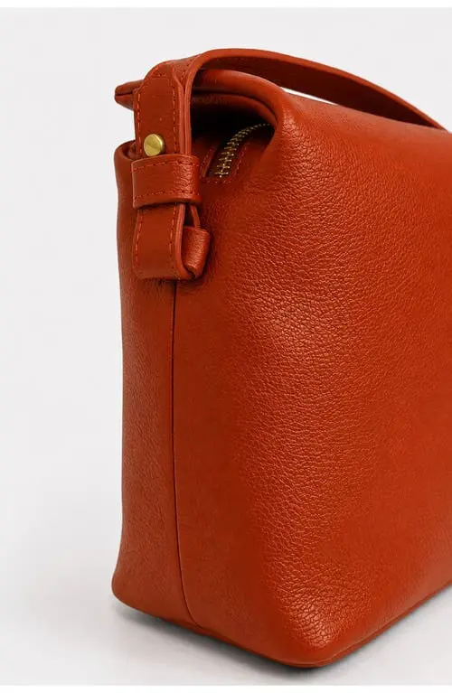 Écotorie Agnes Leather Crossbody Bag - Rust