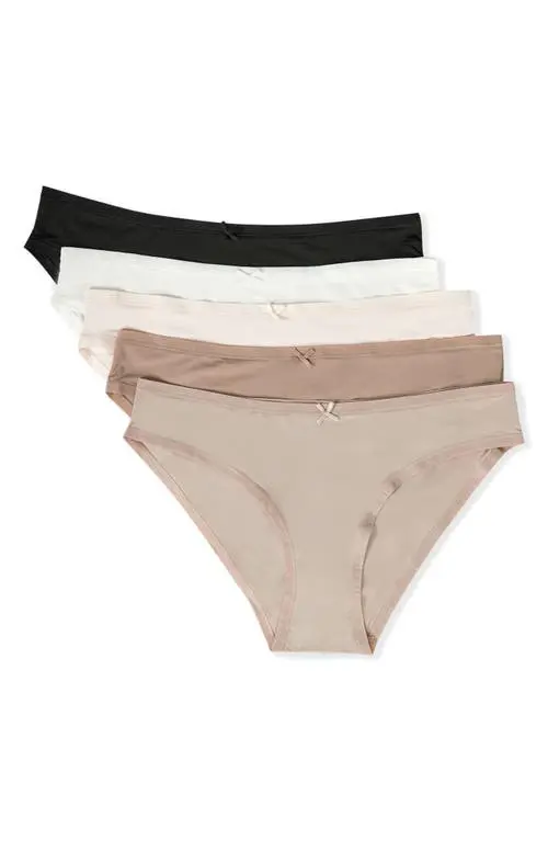 ETAM Jack 5-pack Microfiber Bikini Panties - Multicolor