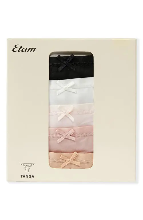 ETAM Jack Set Of 5 Microfiber Thongs