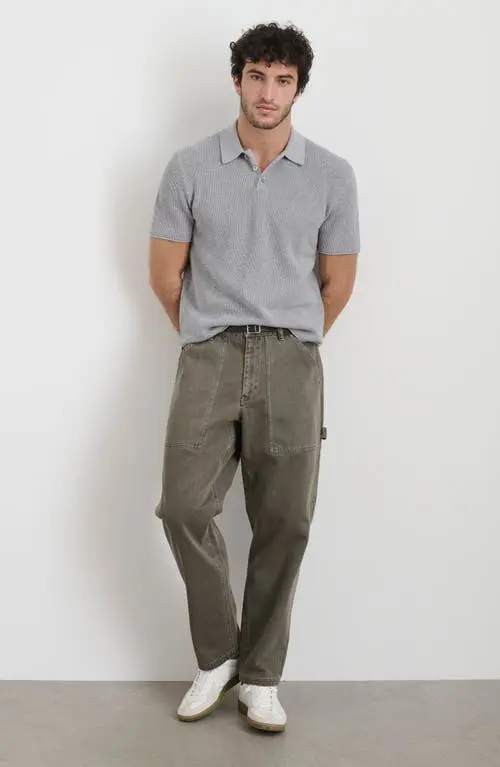 ALEX MILL Recycled Cotton Painter Jeans - Thyme