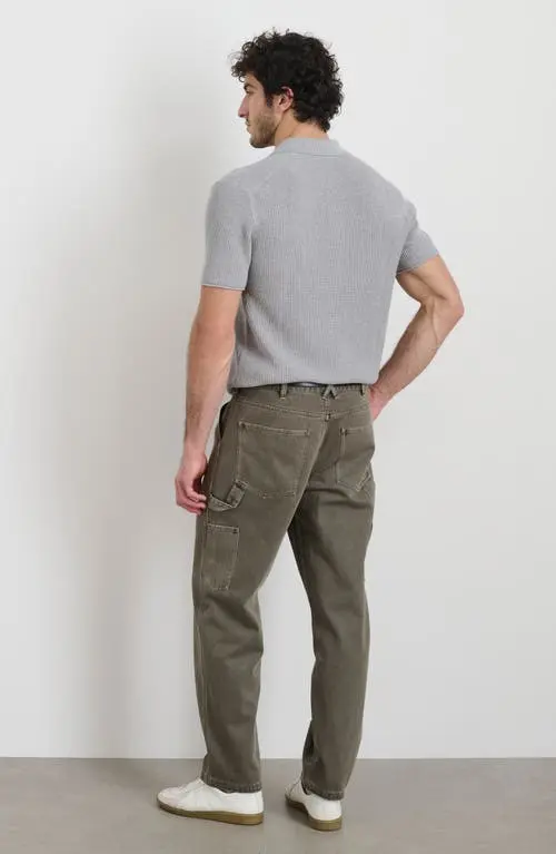ALEX MILL Recycled Cotton Painter Jeans - Thyme