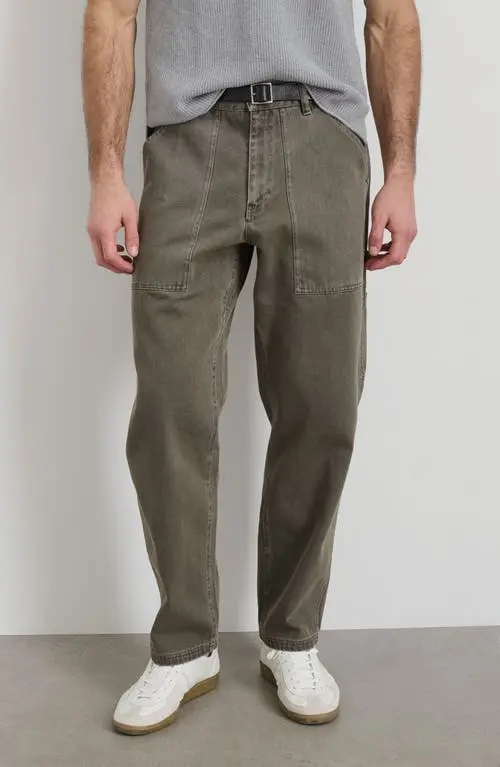 ALEX MILL Recycled Cotton Painter Jeans - Thyme