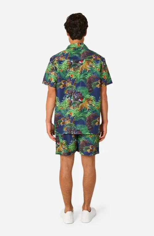 Opposuits Transformers Disguise Of The Print Camp Shirt & Shorts Set