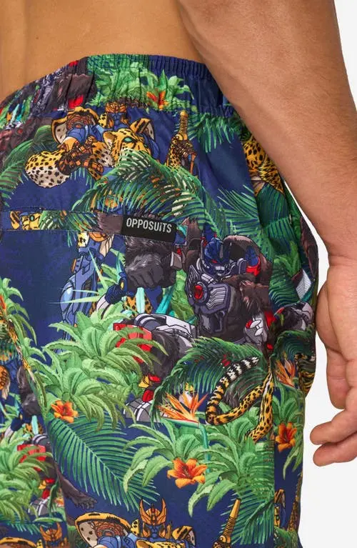 Opposuits Transformers Disguise Of The Print Camp Shirt & Shorts Set