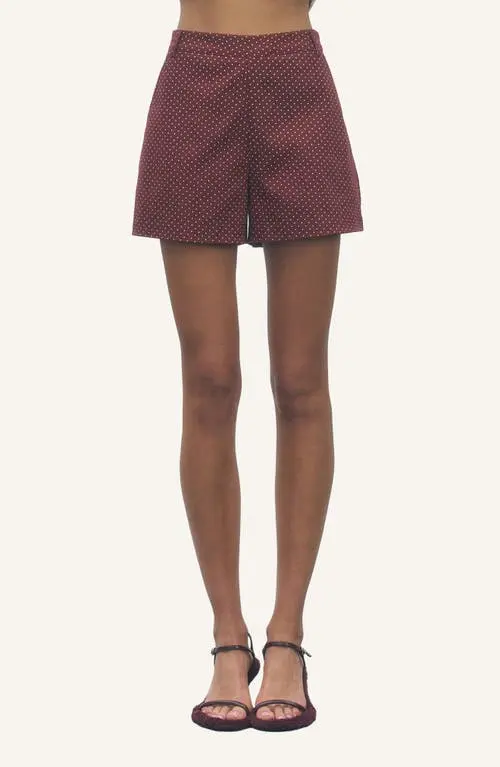 MAUDE CLUB Lori Polka Dot Shorts