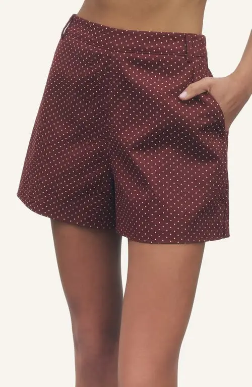 MAUDE CLUB Lori Polka Dot Shorts