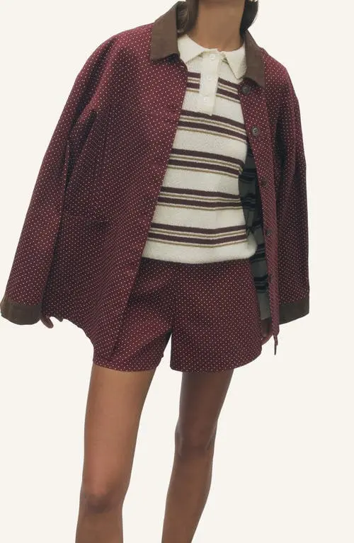MAUDE CLUB Lori Polka Dot Shorts