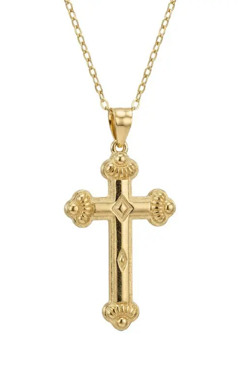 THE M JEWELERS Siena Cross Pendant Necklace - Gold