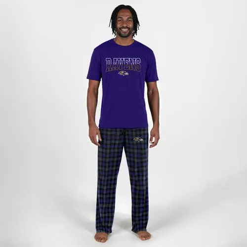 CONCEPTS SPORT Baltimore Ravens Highland Sleep Set - Purple