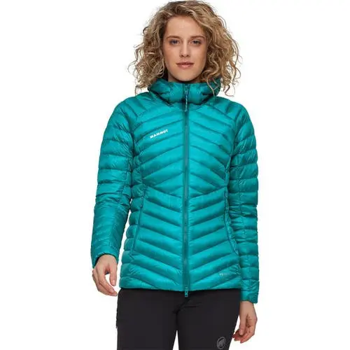 MAMMUT Broad Peak In Hooded Jacket - Deep Teal/black