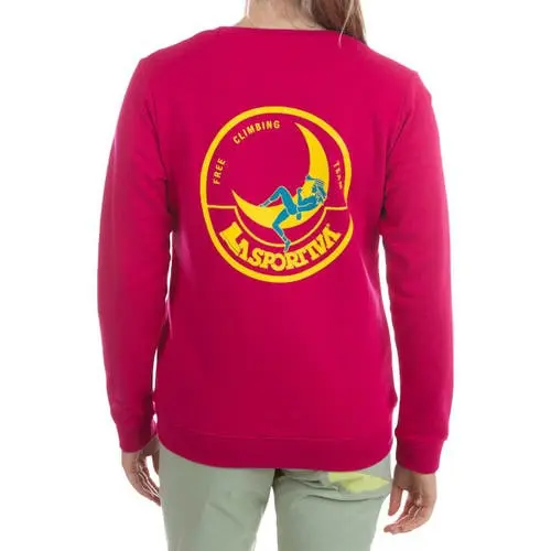 LA SPORTIVA Climbing On The Moon Sweatshirt - Fucsia/giallo
