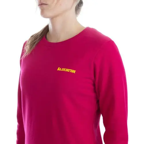 LA SPORTIVA Climbing On The Moon Sweatshirt - Fucsia/giallo